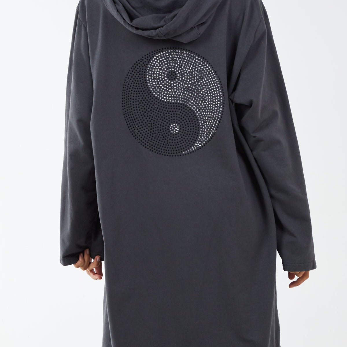 Long Zip Up Jacket With Yin Yang Logo – WearAll