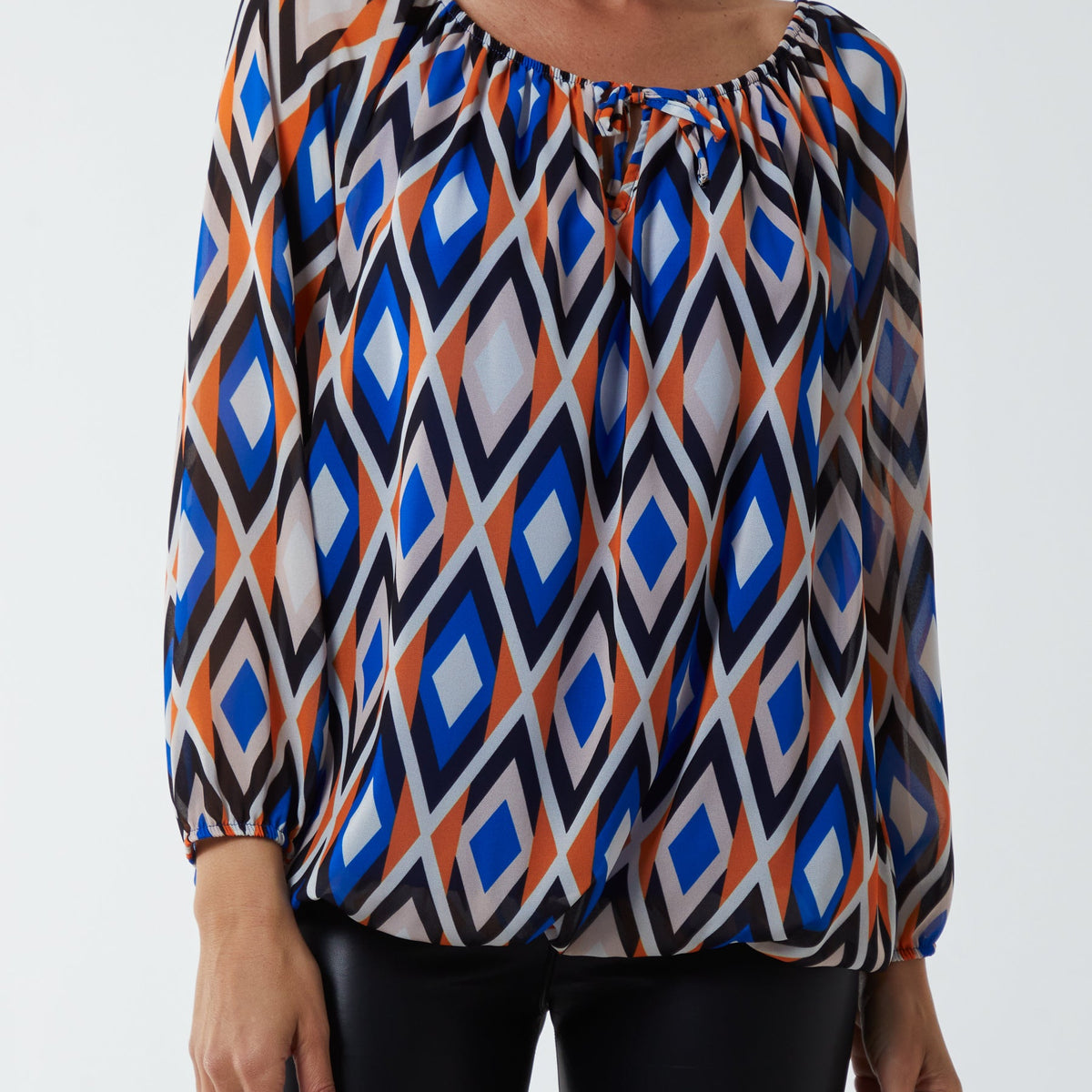 Diamond Print Blouse – WearAll