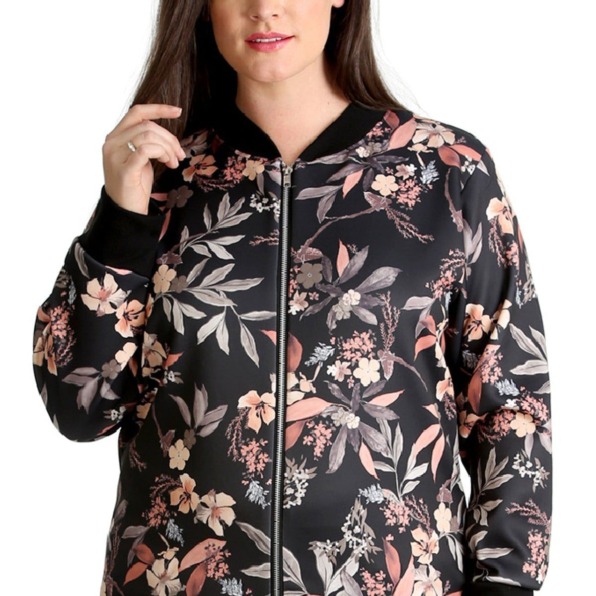 Floral Leaf Bomber Jacket Print – WearAll