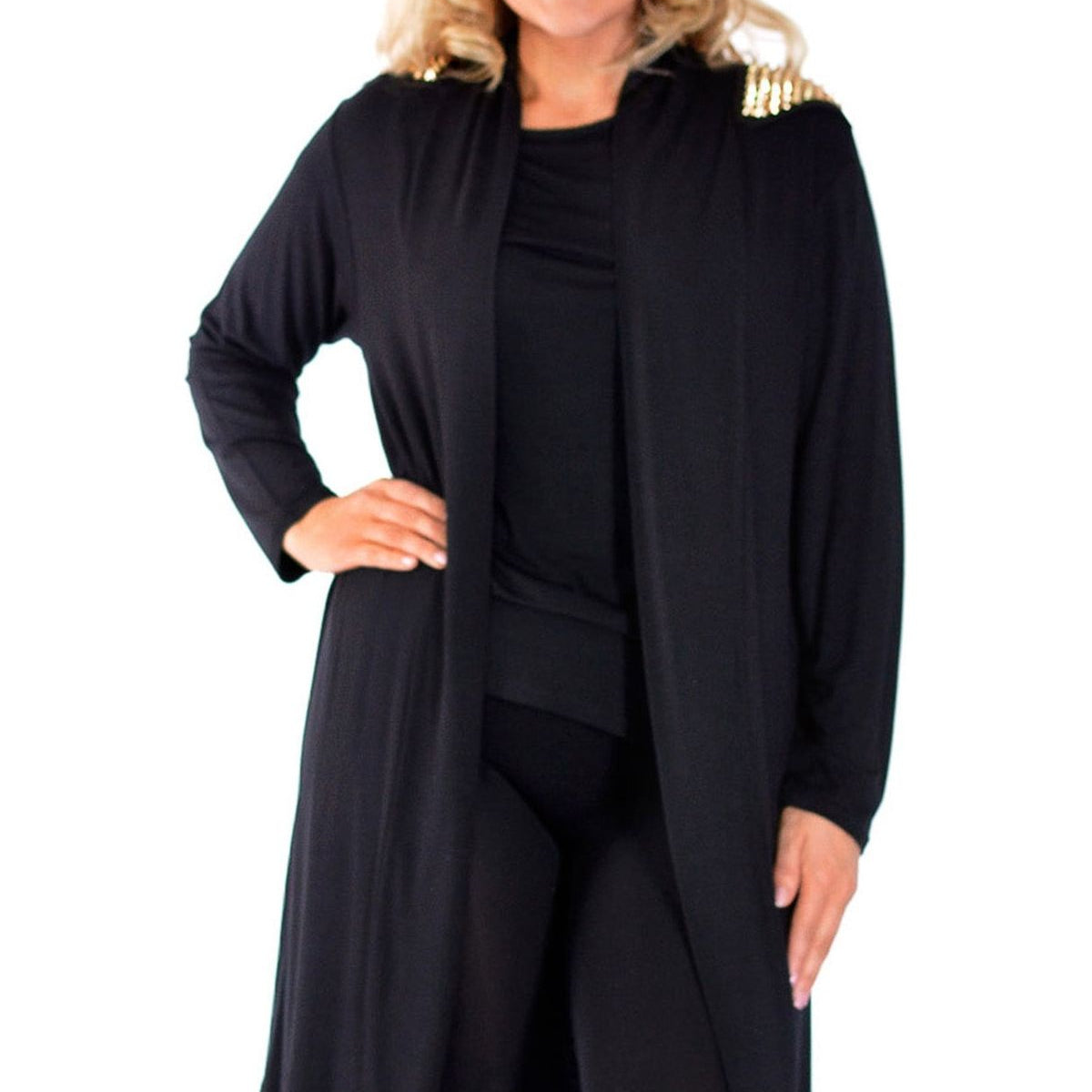 Long Sleeve Spike Maxi Cardigan – WearAll